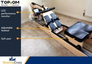 Topiom Rowing Machine Review: Best Low Cost Wooden Water Rower!