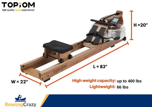 Topiom Rowing Machine Review: Best Low Cost Wooden Water Rower!
